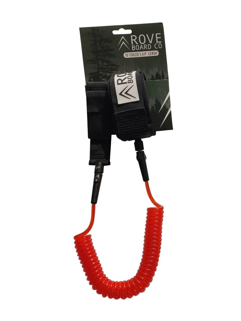 Coil Leash - Red – Rove Board Co.
